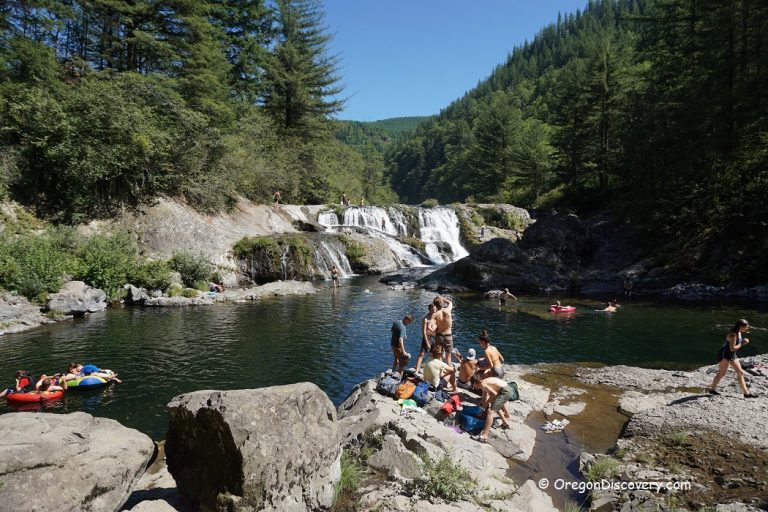 Dougan Falls on the Washougal River – Swimming Hole at the Waterfall ...