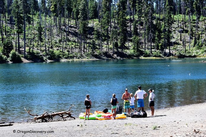 Scout Lake at Deschutes National Forest - Swimming in a Volcanic Area ...