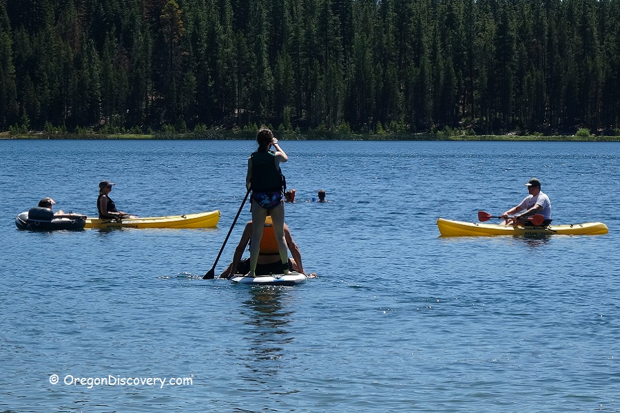 North Twin Lake - Swimming & Fishing | Cascade Lakes Highway - Oregon ...