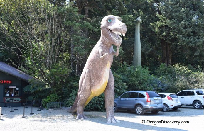 Prehistoric Garden - Dinosaurs in Oregon Rainforest | Port Orford - Oregon Discovery